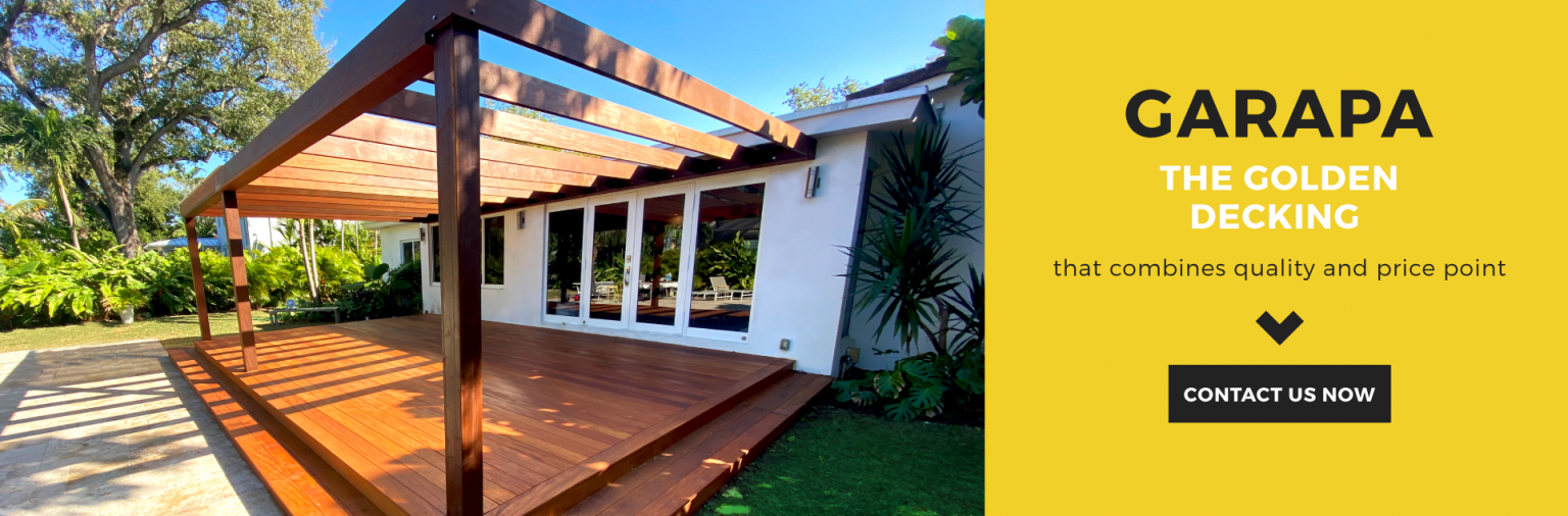 Brazilian Ash Ironwood - Garapa Decking - The Golden Alternative